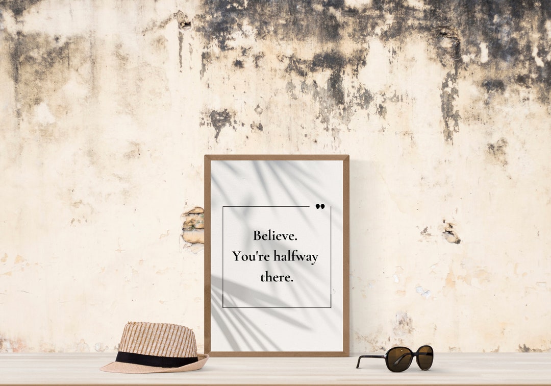 Motivational Quote Wall Art, Quote Wall Art, Wall Art, Wall Decor ...