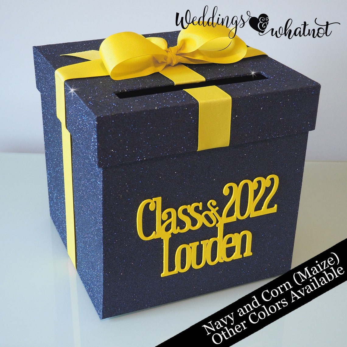 Graduation Card Box-choose Your Colors and Size No Glittery - Etsy