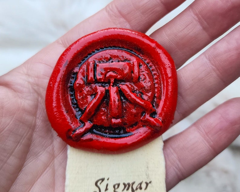 Fantasy Seal With Scroll and Text - Etsy