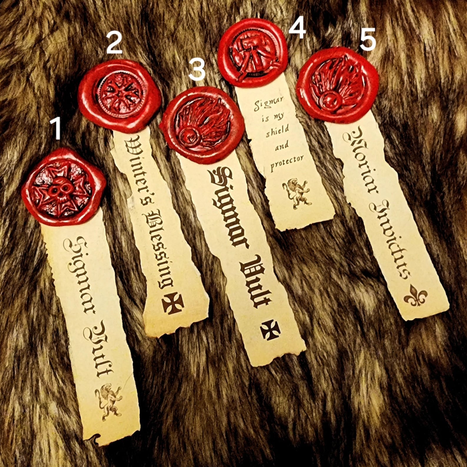 Fantasy Seal With Scroll and Text - Etsy