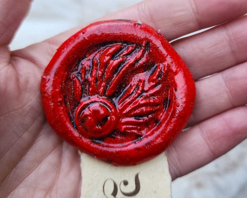 Fantasy Seal With Scroll and Text - Etsy