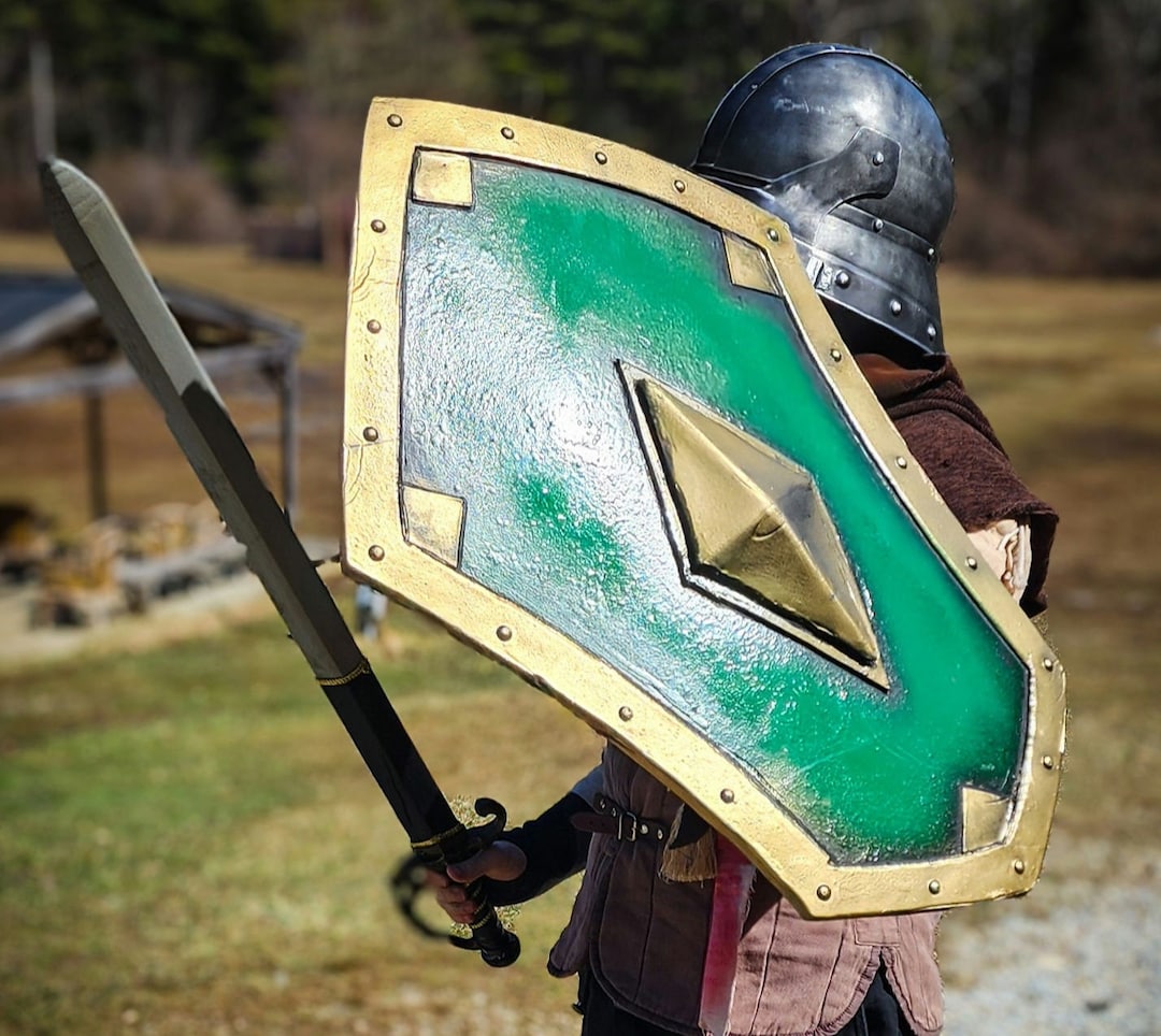 Diamond Shaped Hand Made Shield and Sword for LARP, Cosplay or Costume ...