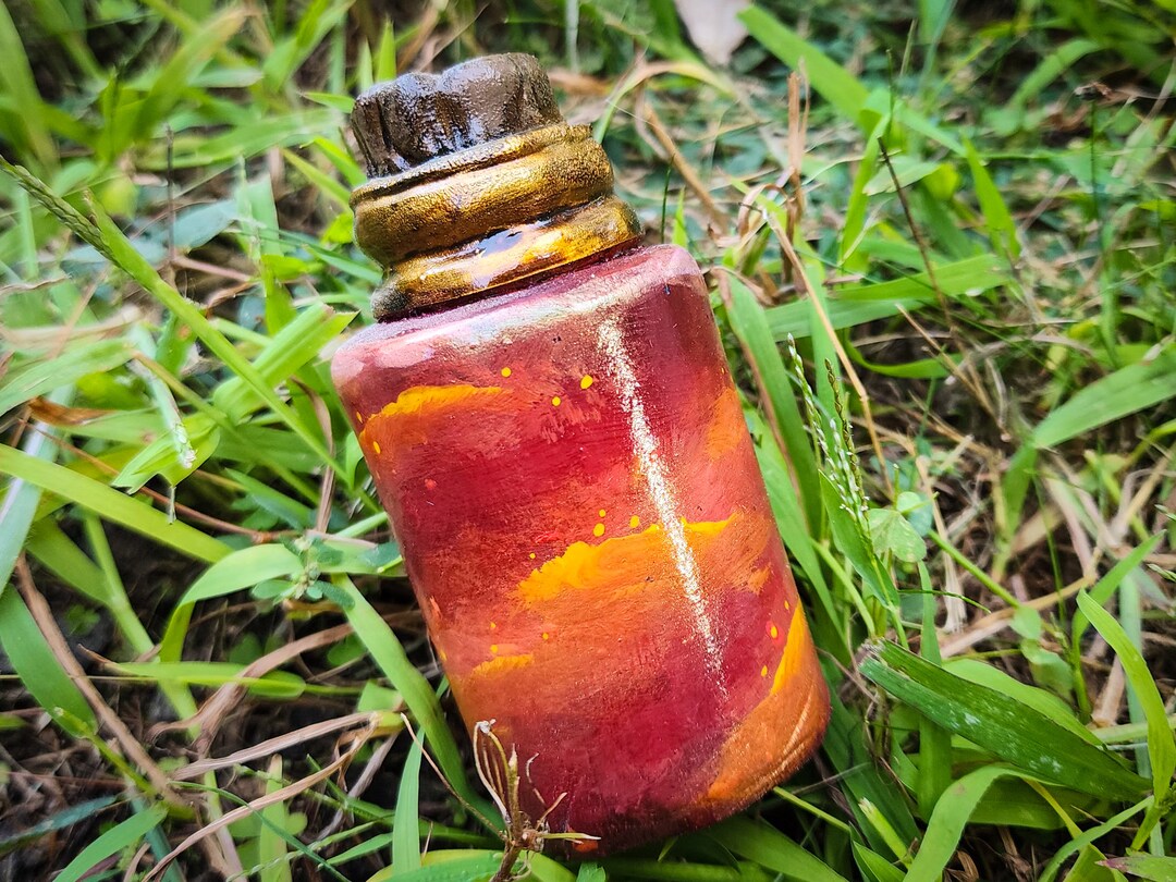 Foam LARP Bottle | Fire | Accessory | Throwable | Potion | Flask | Hand ...