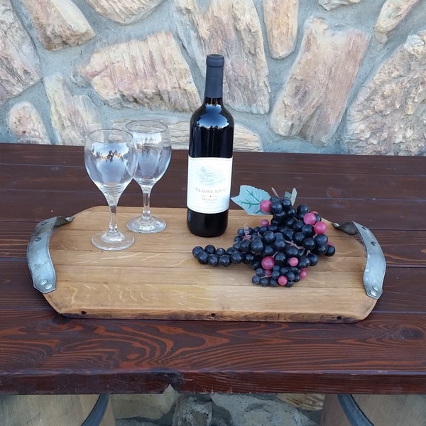 Wine Barrel Tray - Etsy