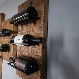 Rustic Wine Rack Made From Repurposed Barn Wood. Free Shipping - Etsy