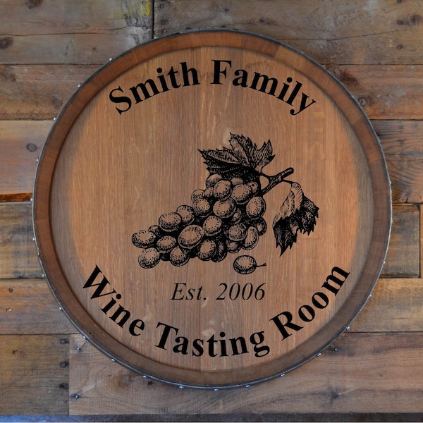 Barrel Head Custom Sign - Etsy