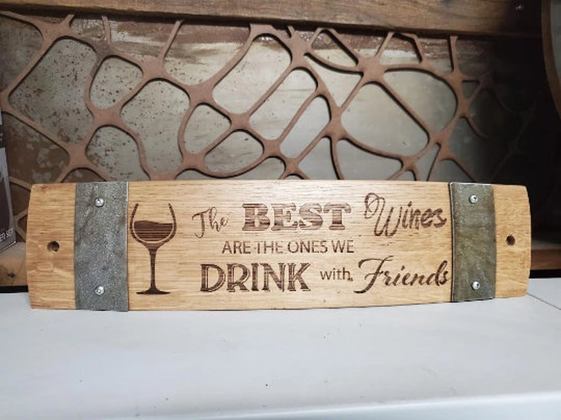 Wine Barrel Stave Signs/sayings/personalized/laser - Etsy