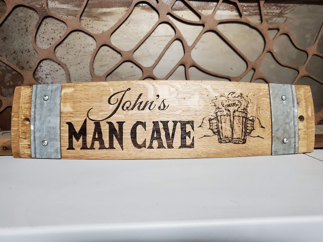 Wine Barrel Stave Signs/man Cave/personalized/laser Engraved/gift Ideas ...