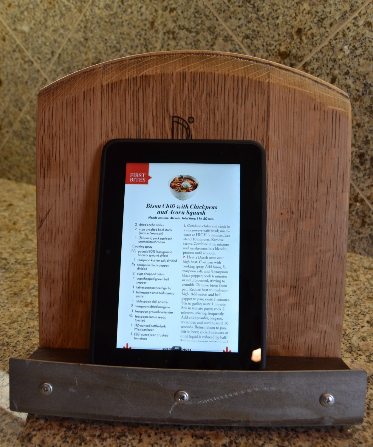Ipad/cook Book Display - Etsy