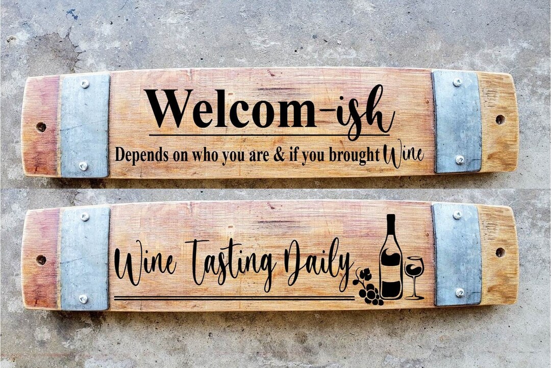 Wine Barrel Stave Signs/personalized/laser Engraved/free Shipping - Etsy