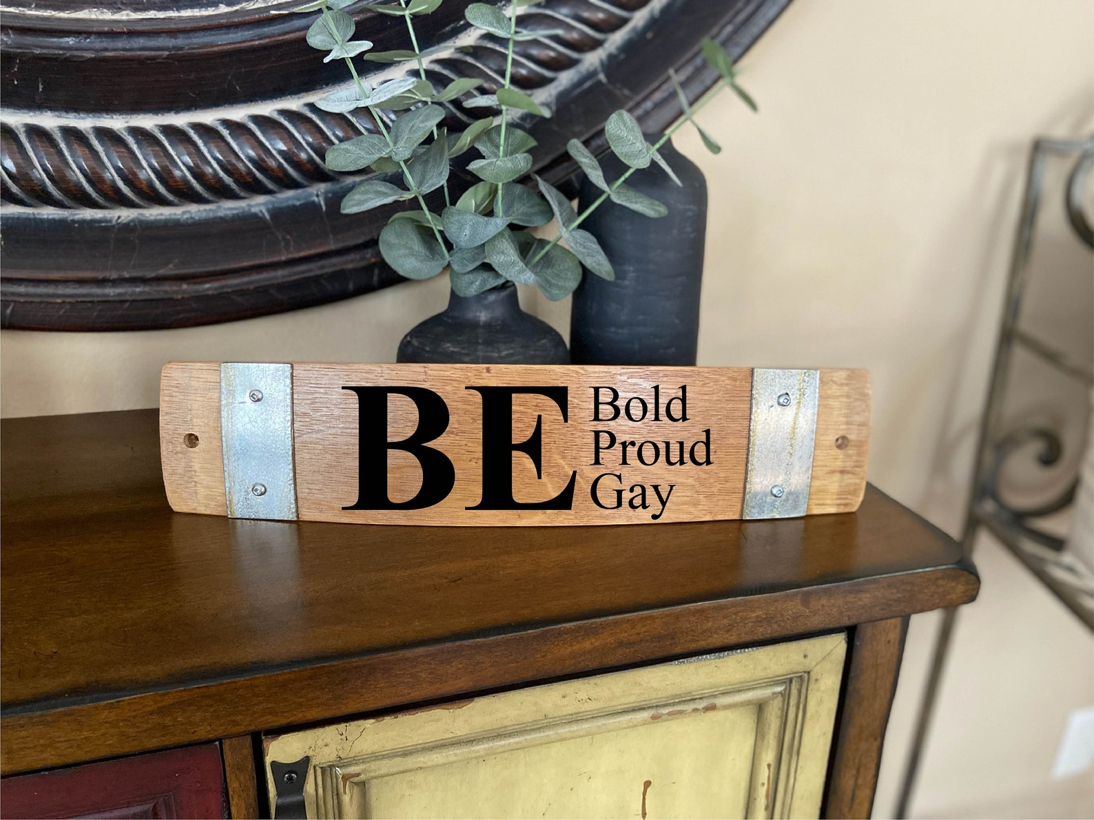 PRIDE Wine Barrel Stave Signs/laser Engraved/free Shipping - Etsy