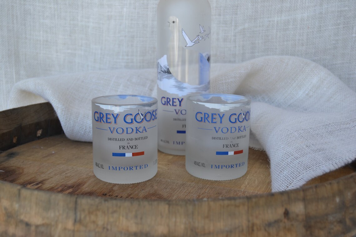 6 Grey Goose Rocks Glasses - Etsy