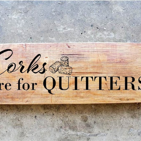 Wine Cork Sign - Etsy