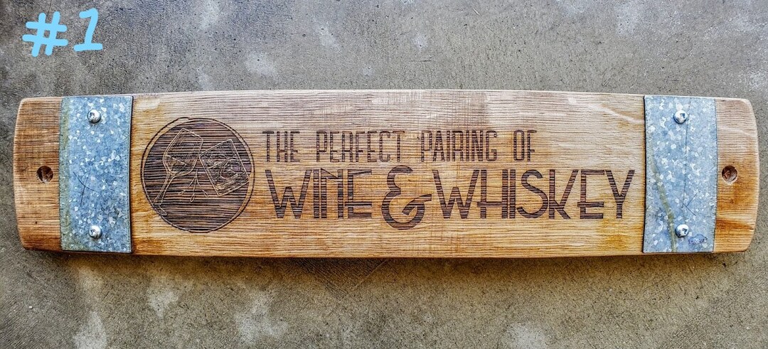 Wine/ Whiskey Wine Barrel Stave Signs/sayings/personalized/laser ...