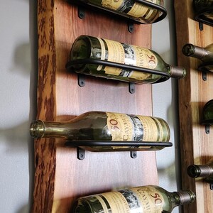 Live Edge Wine Rack: Handmade Yellow Canary & Curupay Exotic Hardwood ...