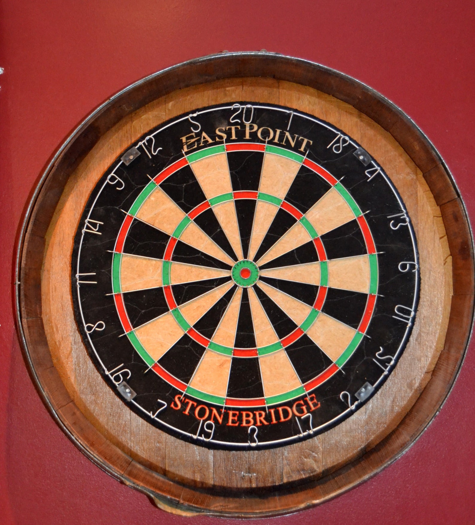 Barrel Head Dart Board Kit With 2 Chalkboard Stave Scorers (no Dart ...