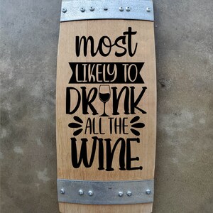 The Best Wines Wine Barrel Stave Sign/laser Engraved/laser Engraving ...