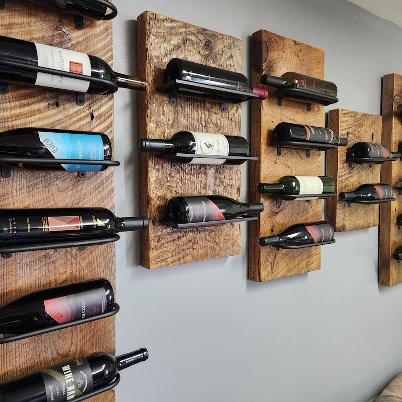 Barn Wood Wine Rack - Etsy