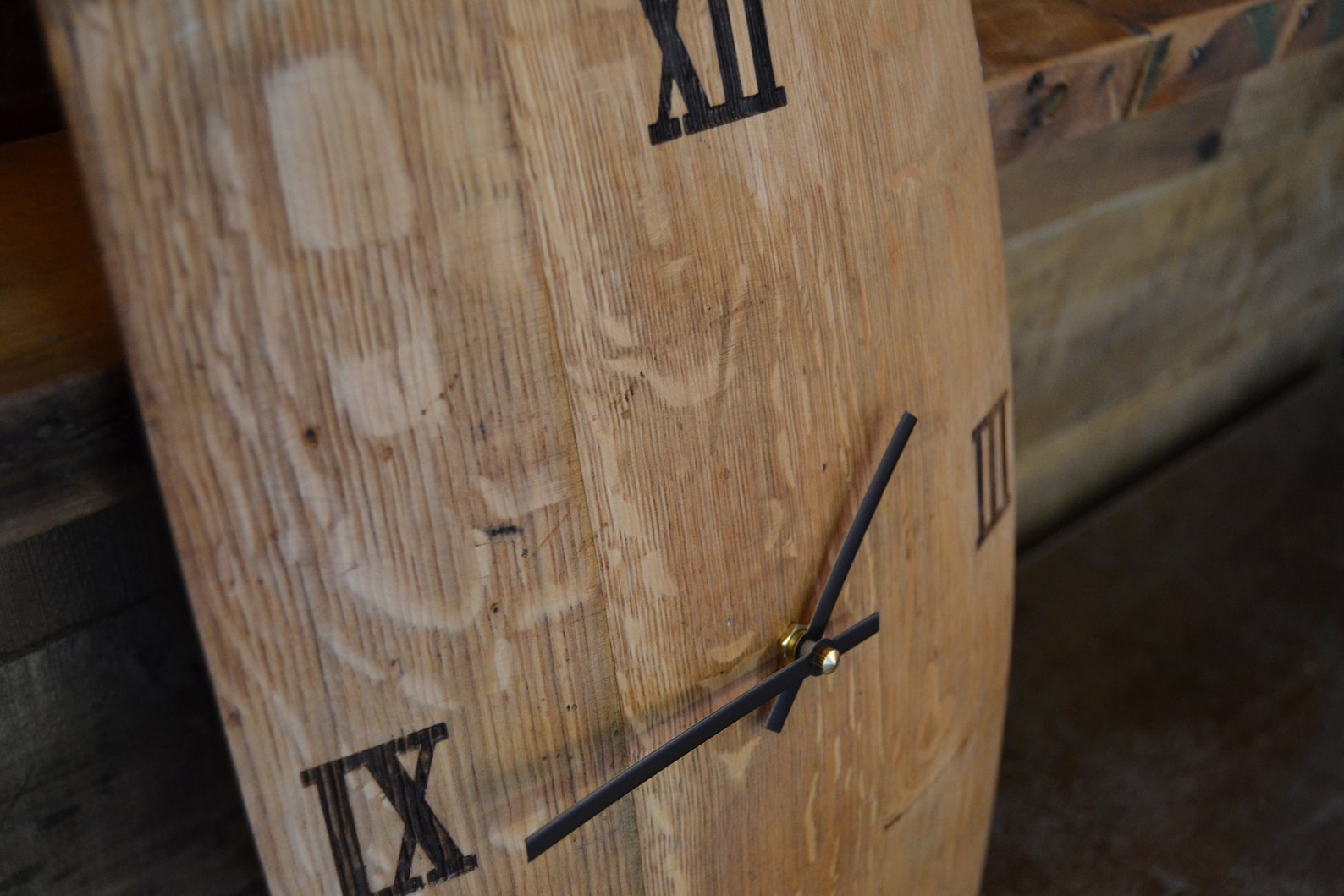 Custom Wine Barrel Stave Clock/laser Engraved/personalized/wine Clock ...
