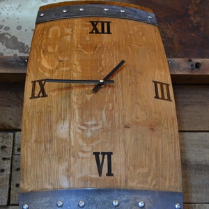 Custom Wine Barrel Stave Clock/laser Engraved/personalized/wine Clock ...