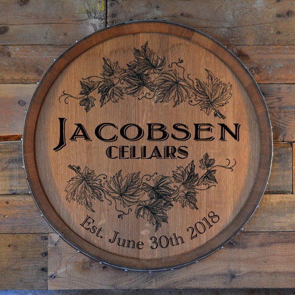 Wine Barrel Head - Etsy