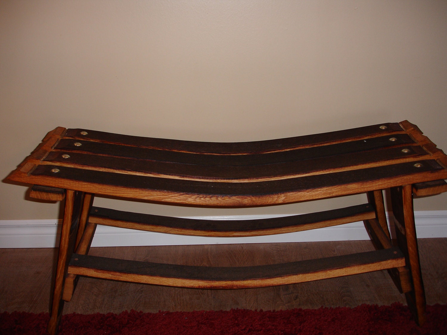 Wine Barrel Sweetheart Bench - Etsy