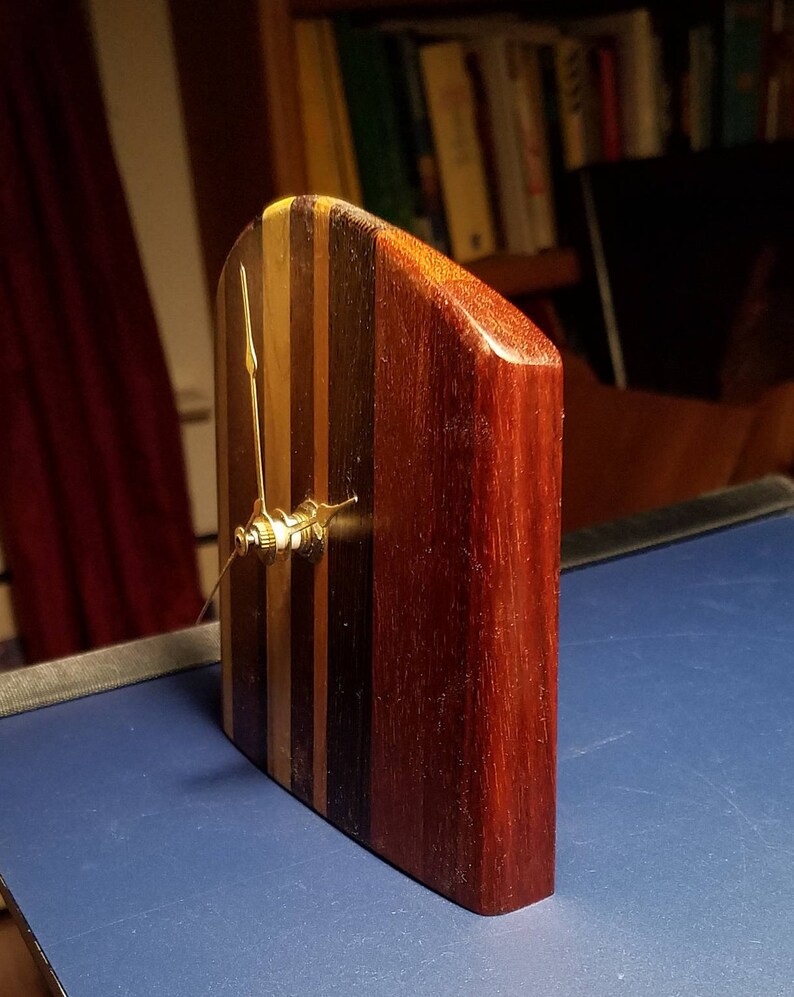 Mixed Exotic Wood Clock - Etsy