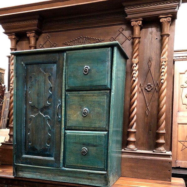 Distressed Cabinet - Etsy