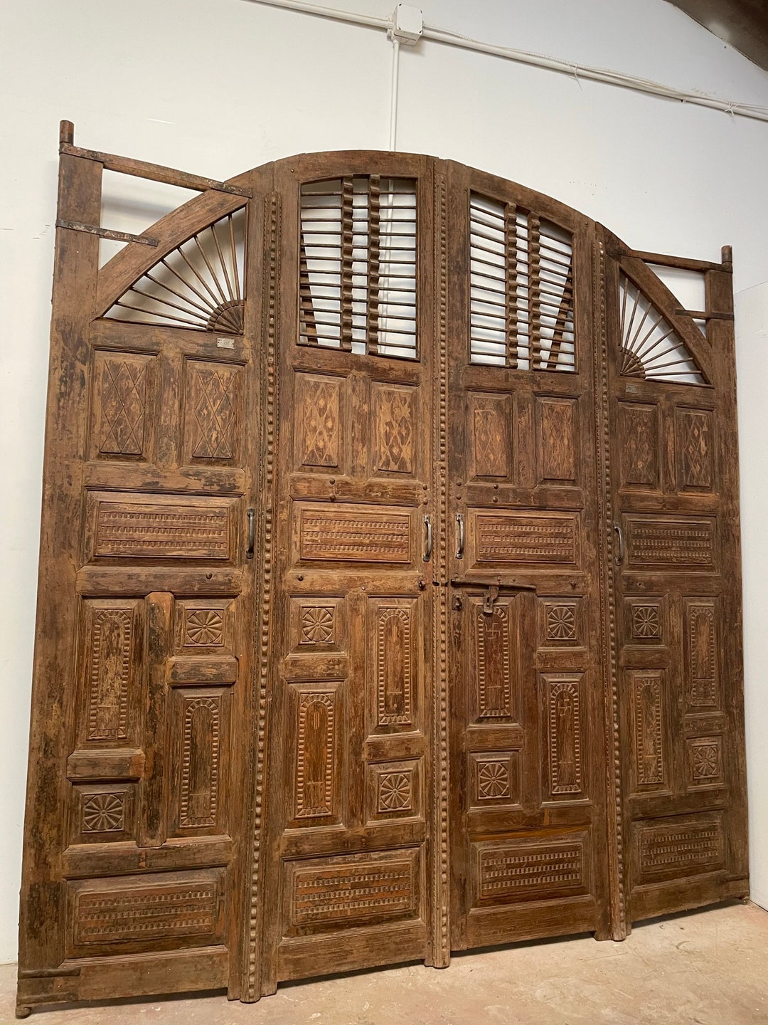 Antique Door, Shekhawati Haveli Door, Arched Door, Exterior Teak Doors ...