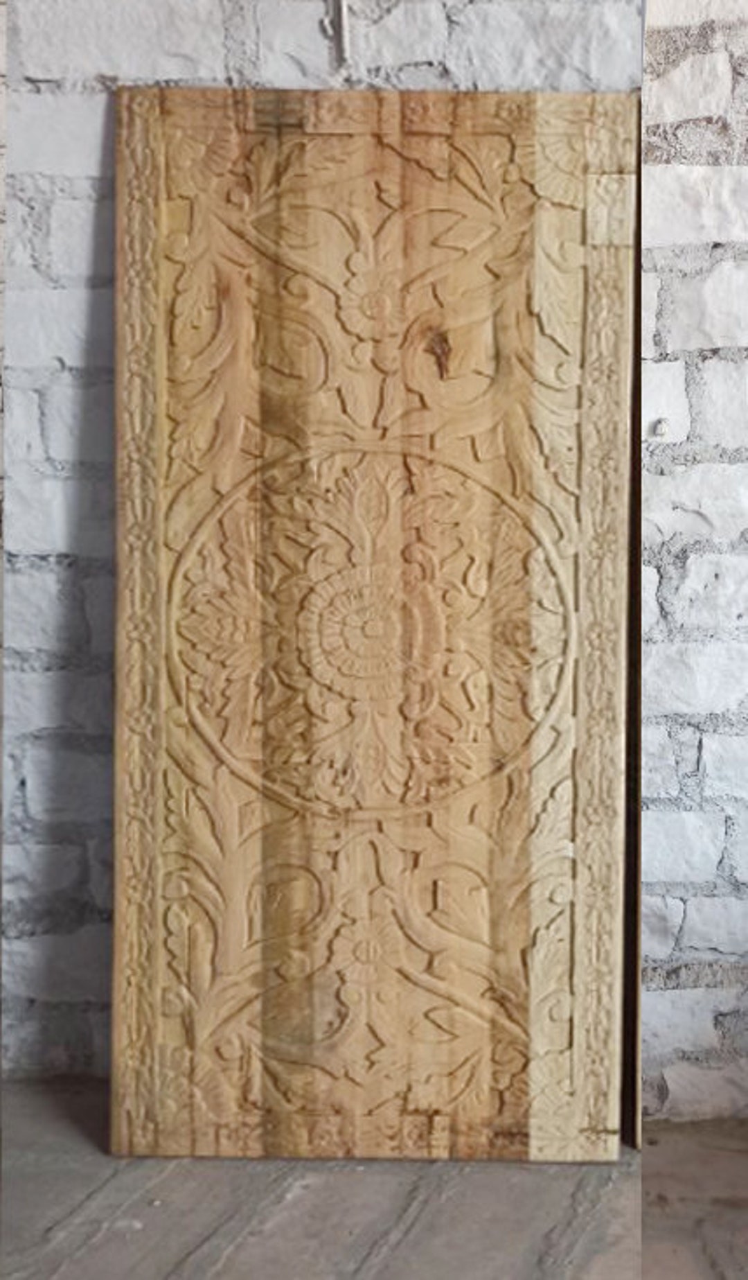 Natures Harmony Lotus Carved Barn Doors, Custom, Sliding Track Door ...