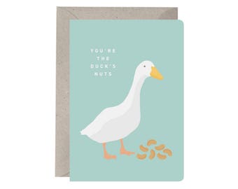Duck thank you card | Etsy