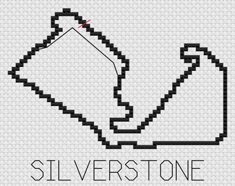 Monaco Grand Prix F1 Cross Stitch Track Map PDF Pattern - Etsy