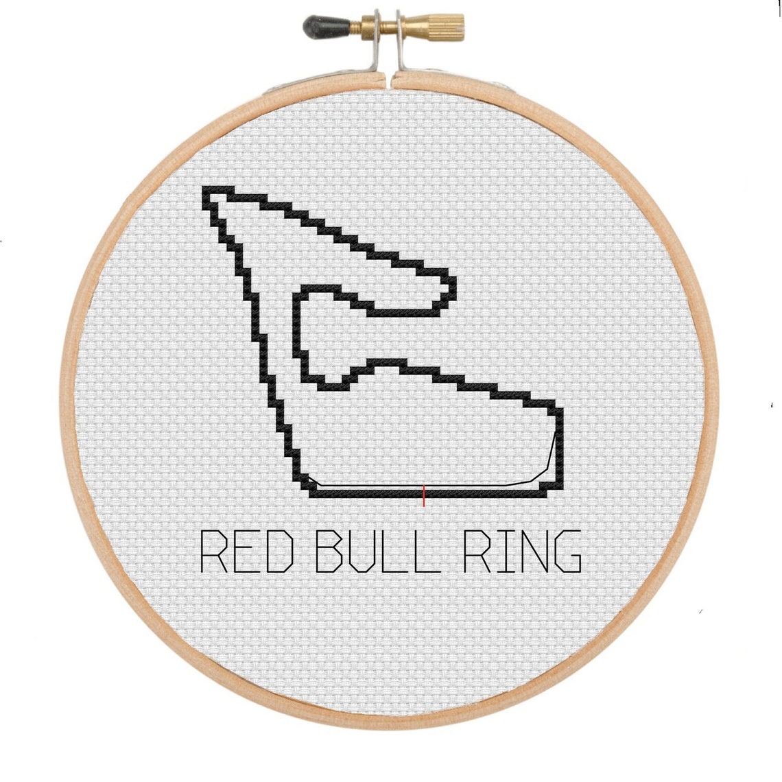Austria - Red Bull Ring F1 Cross Stitch Track Map PDF Pattern - Etsy