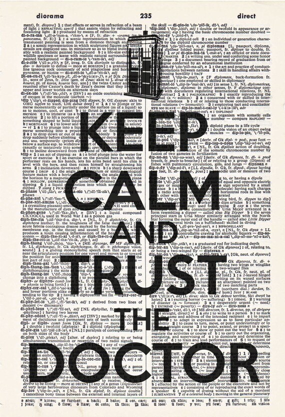 Items Similar To Doctor Who Keep Calm Dictionary Page Print On Etsy items-similar-to-doctor-who-keep-calm-dictionary-page-print-on-etsy