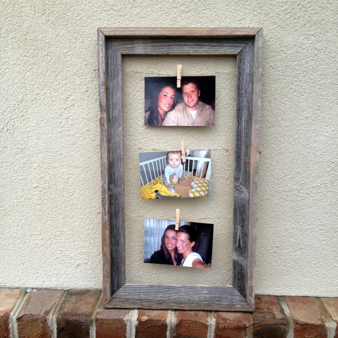 Multiple Picture Frame in Barnwood Multi-photo Frame - Etsy