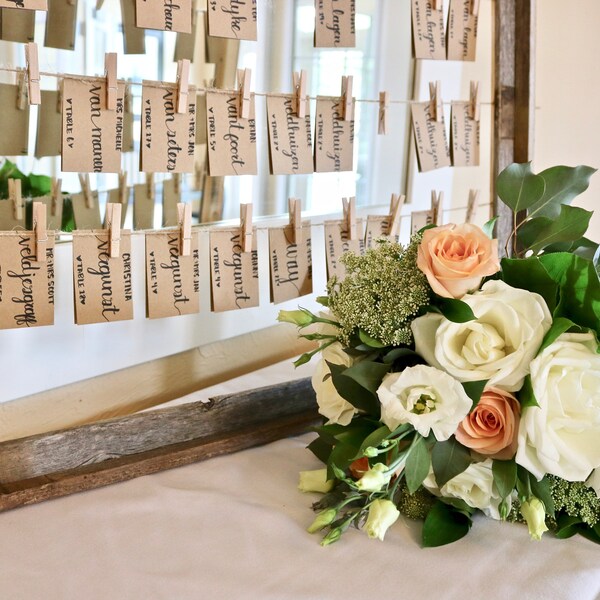 Escort Card Board - Etsy