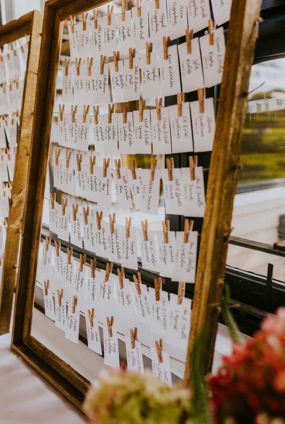 Table Seating Cards Display Succulent Wedding Place Card Holders