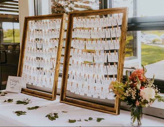 Rustic Wedding Seating Chart And Frames Easy Steps To Create A Vintage