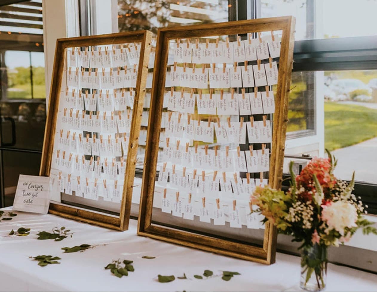 Wedding Reception Seating Chart Displays