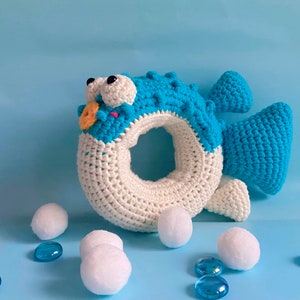 Handmade Crochet Amigurumi Donut Fish Doll Finished Cute - Etsy