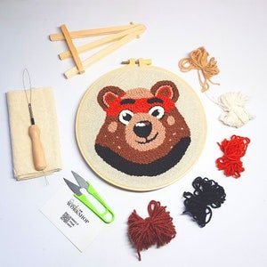 DIY Punch Needle Kit for All Ages 3 - Complete Needlepoint Tool Set With Instructions - Etsy