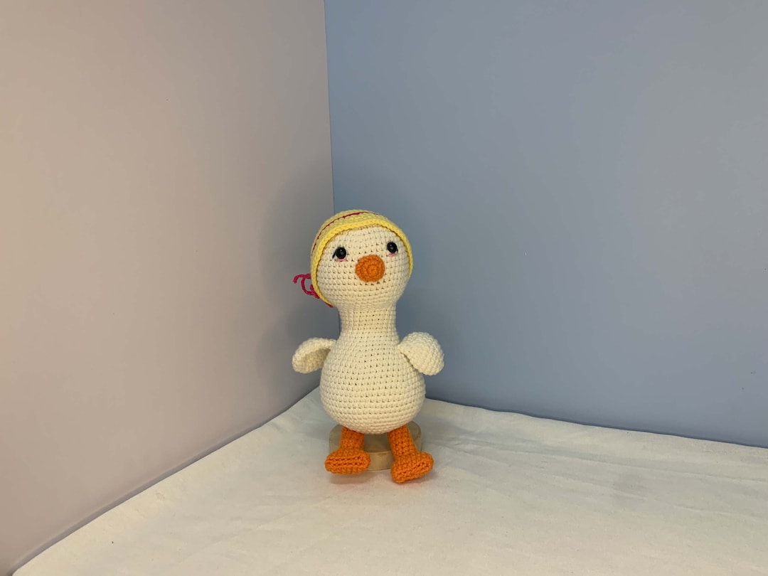 Handmade Cute Long Neck Duck Plush Toy - Adorable Amigurumi Finished ...