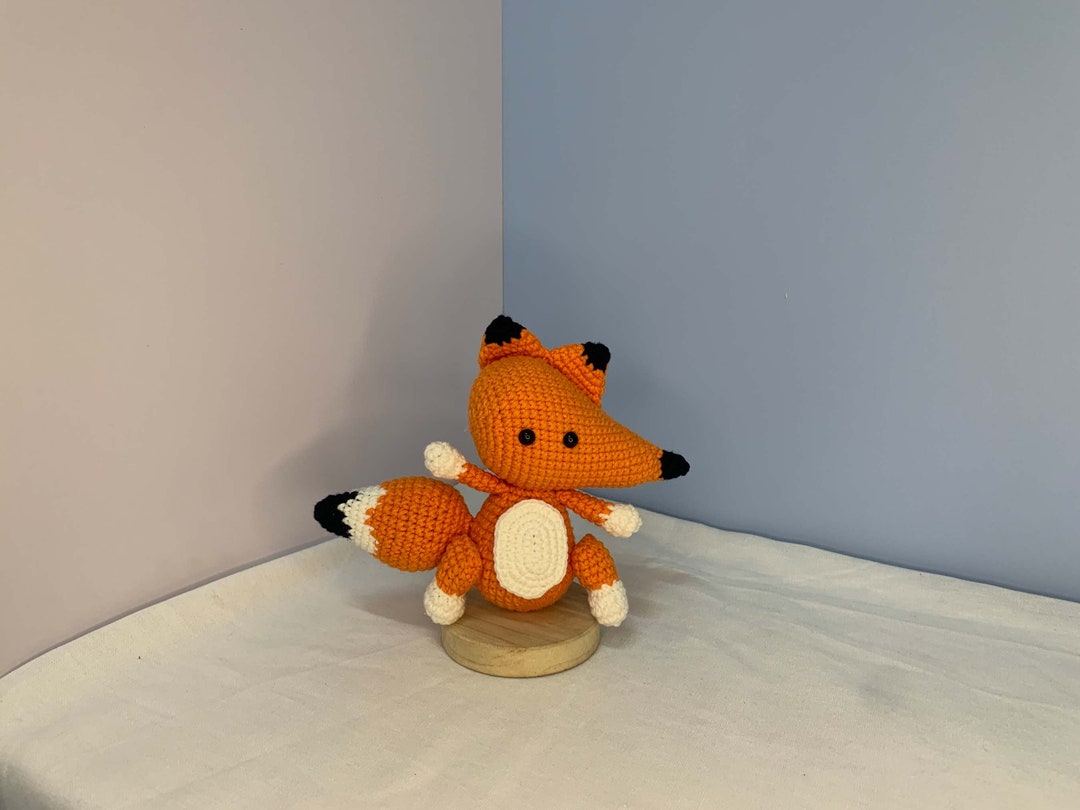 Handmade Amigurumi Finished Fox Triangle Face - Adorable Crochet Doll ...