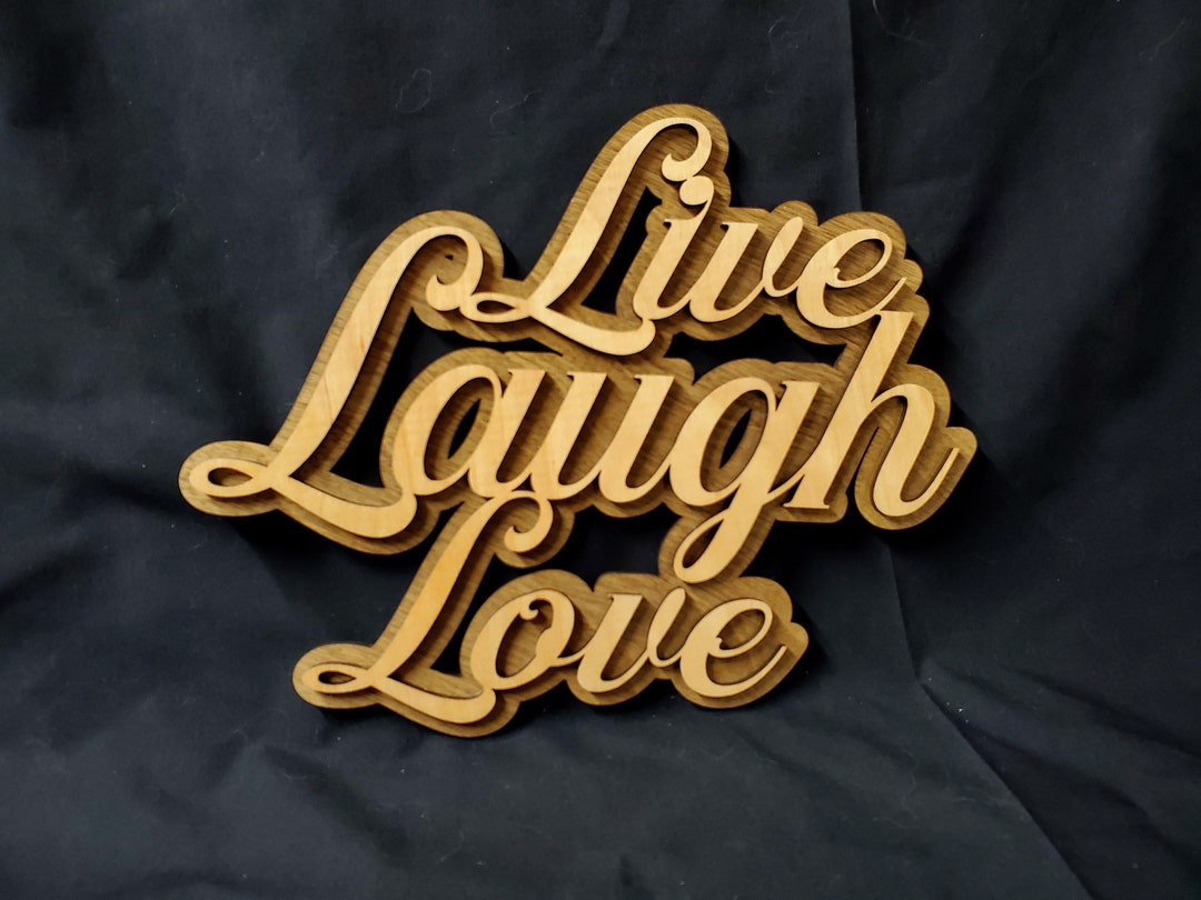 Live Laugh Love Sign, Layered Love Sign, 3D Art, Layered Decor ...