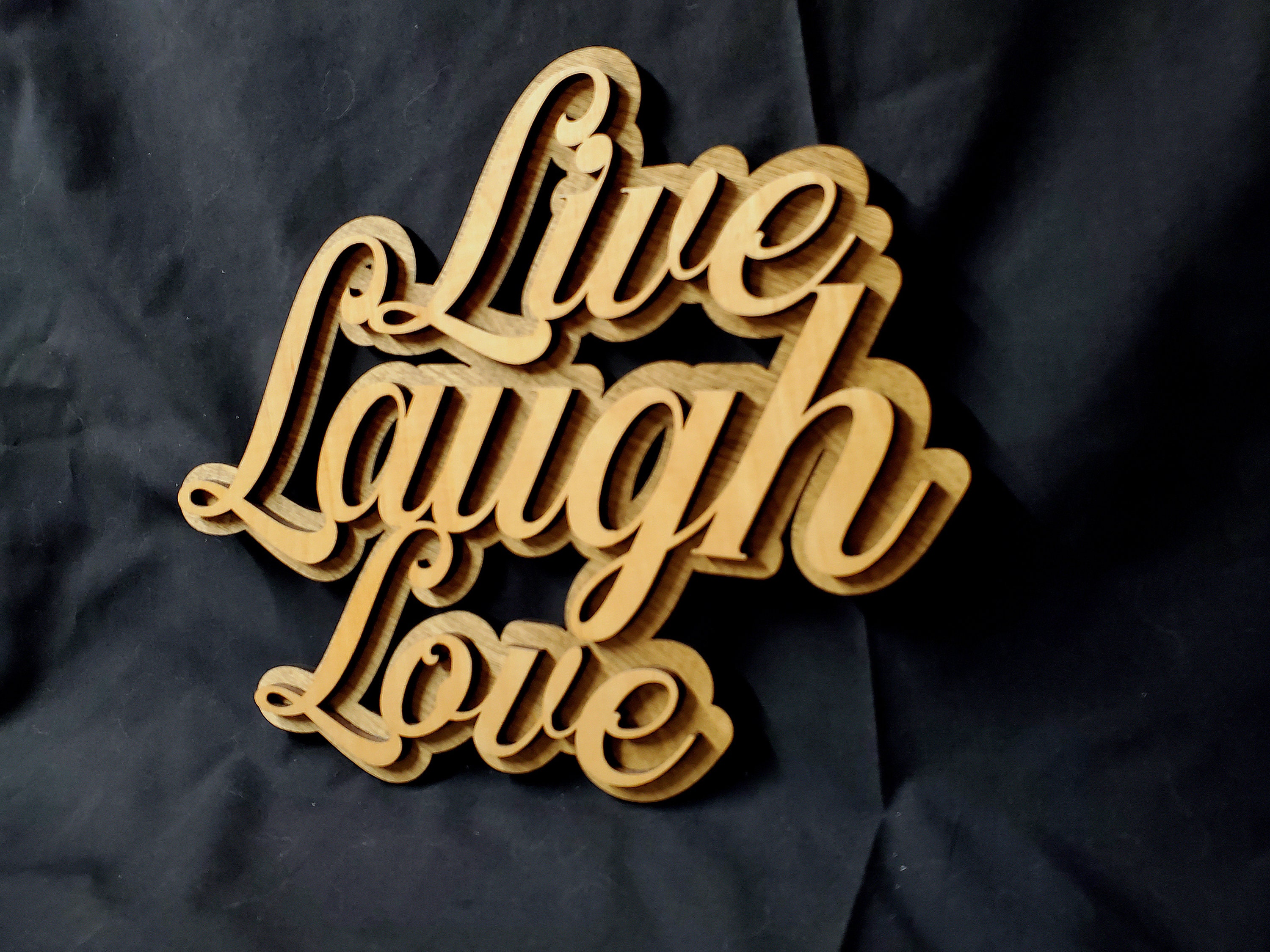 Live Laugh Love Sign, Layered Love Sign, 3D Art, Layered Decor ...