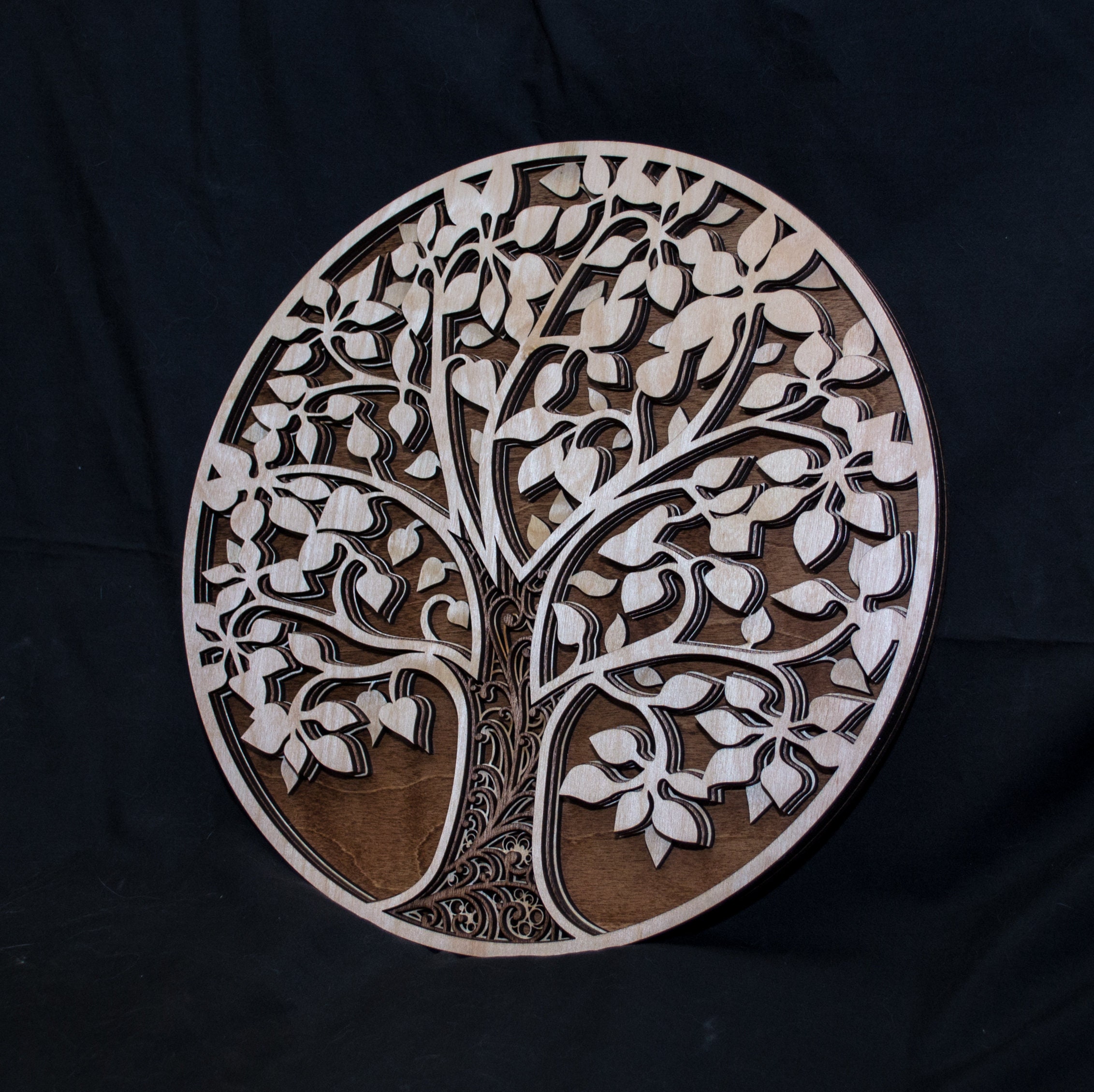 4 Layer Wood Family Living Tree of Life Wall Art. Multiple Sizes ...