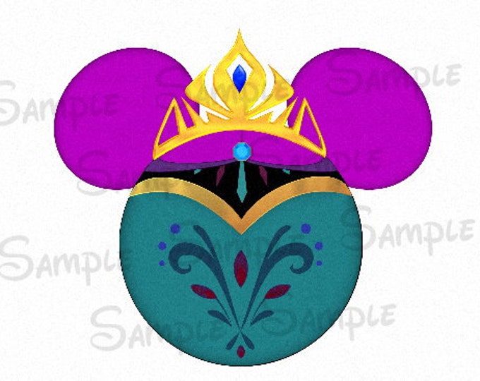 Elsa Coronation Inspired Mouse Head Digital Printable File DIY - Etsy