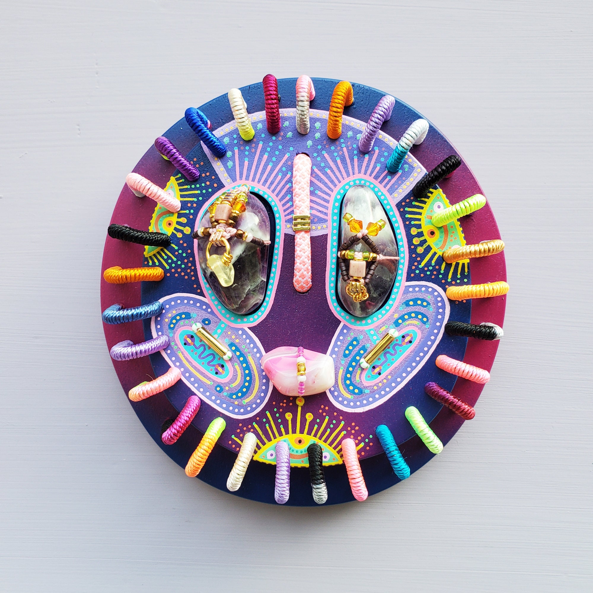 LILA Unique Smiley Face Wall Art Sculpture Modern Wooden - Etsy