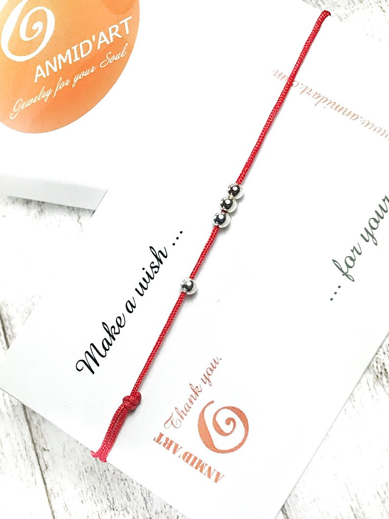 Red String Bracelet Simple String Wish Karma Bracelet | Etsy