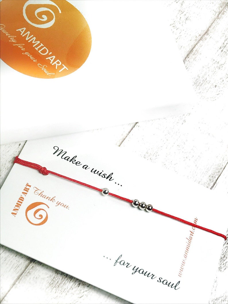 Red String Bracelet Simple String Wish Karma Bracelet | Etsy